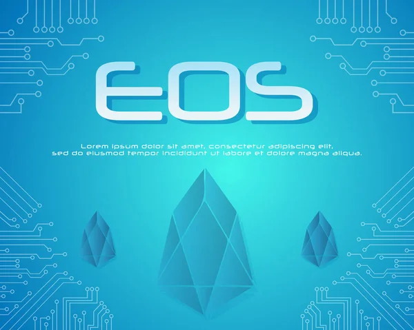 Block chain eos background collection Stock Vector Image by ©kongvector ...