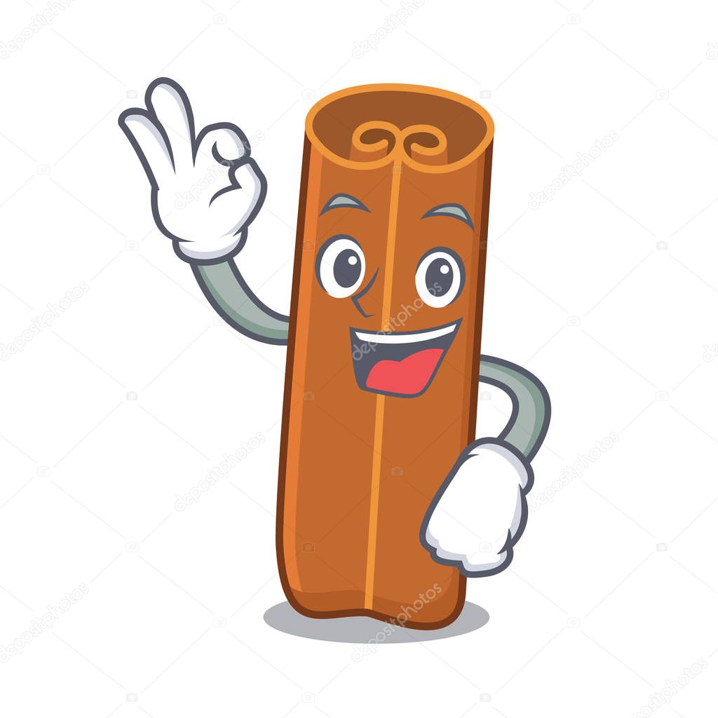 Ok canela carácter estilo de dibujos animados 2023