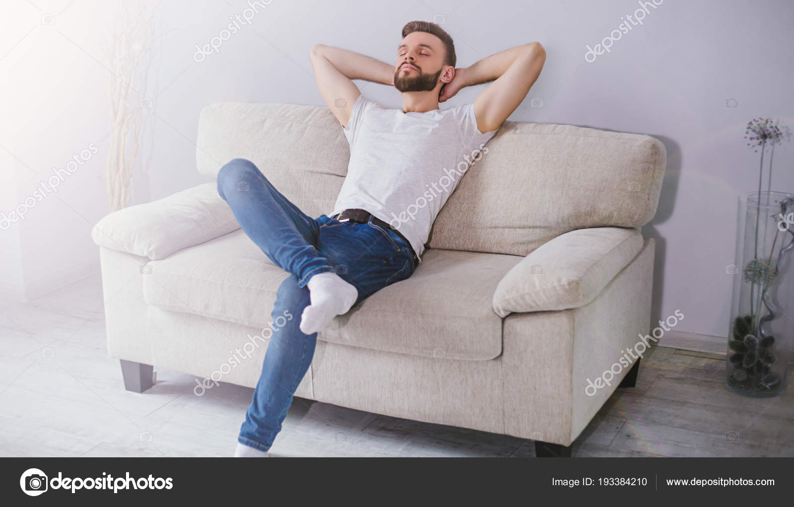 Man Have Rest Sofa Stock Photo by ©saragolfart@gmail.com 193384210 Man Have Rest Sofa Stock Photo by ©saragolfart@gmail.com 193384210