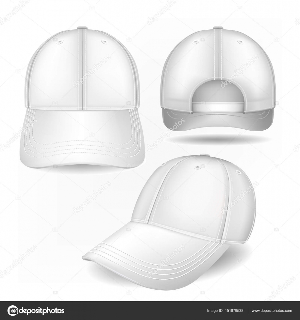Baseball Cap Template Back