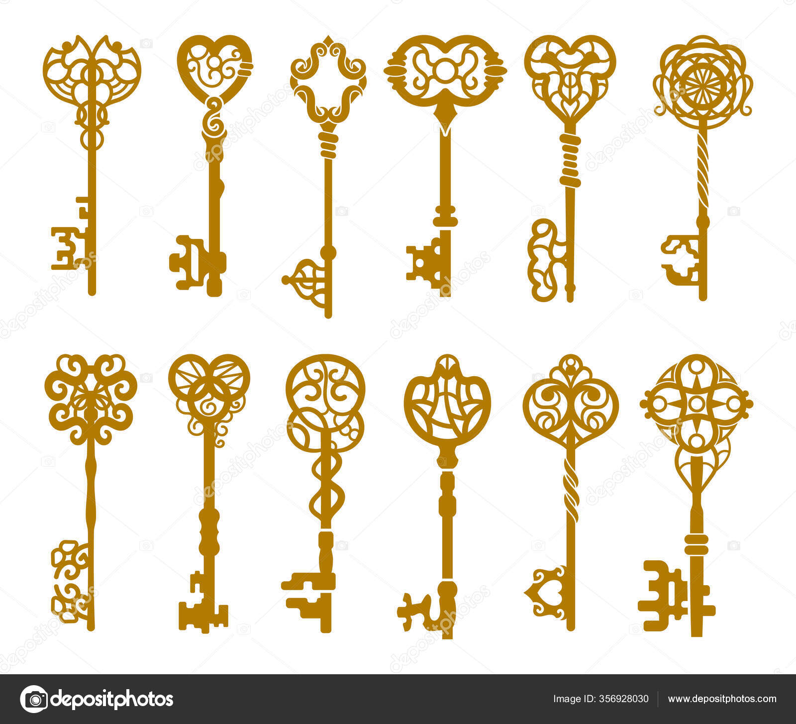 Skeleton Keys Vector