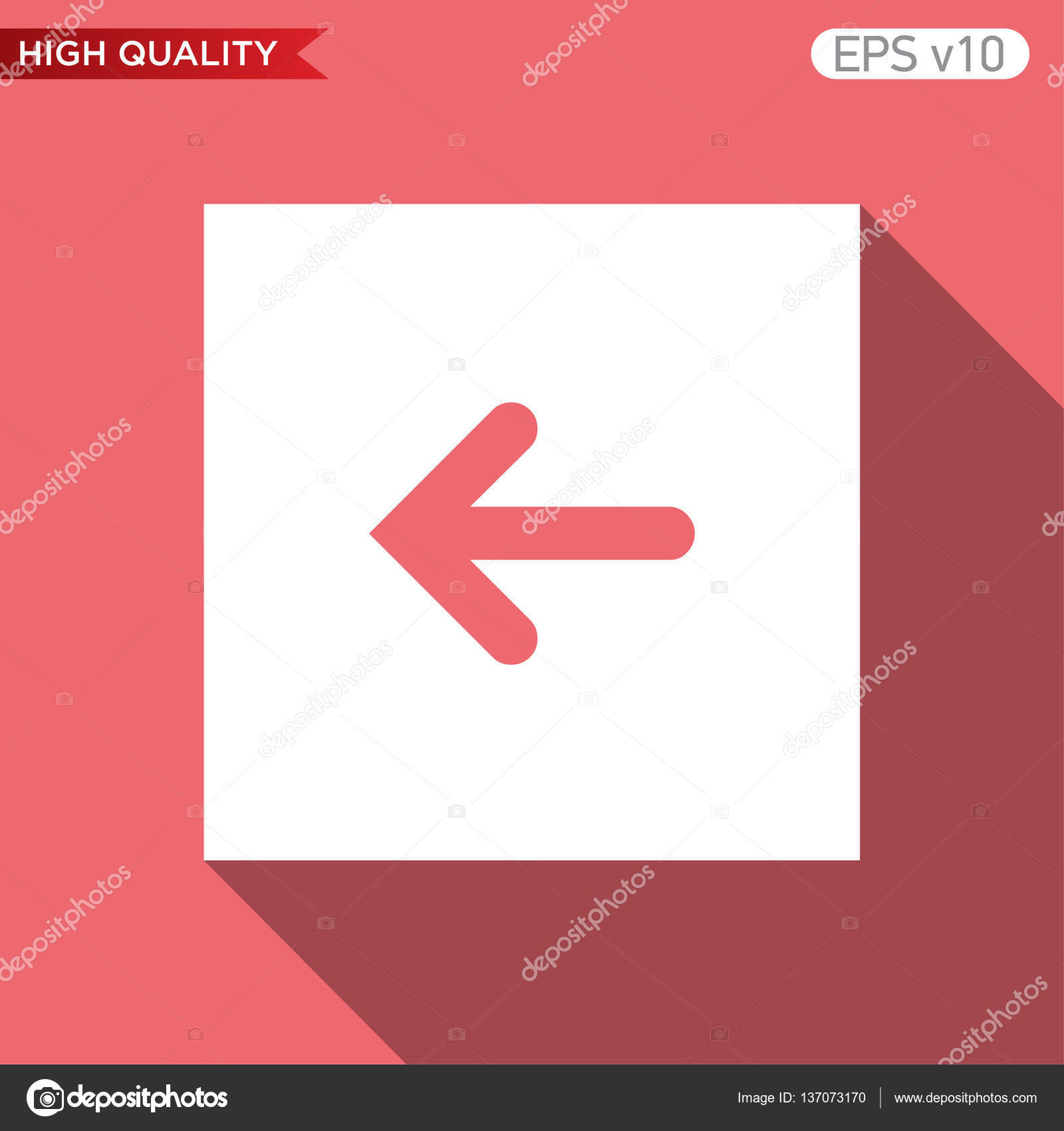 Left arrow icon or button Stock Vector by ©M_Studio 137073170