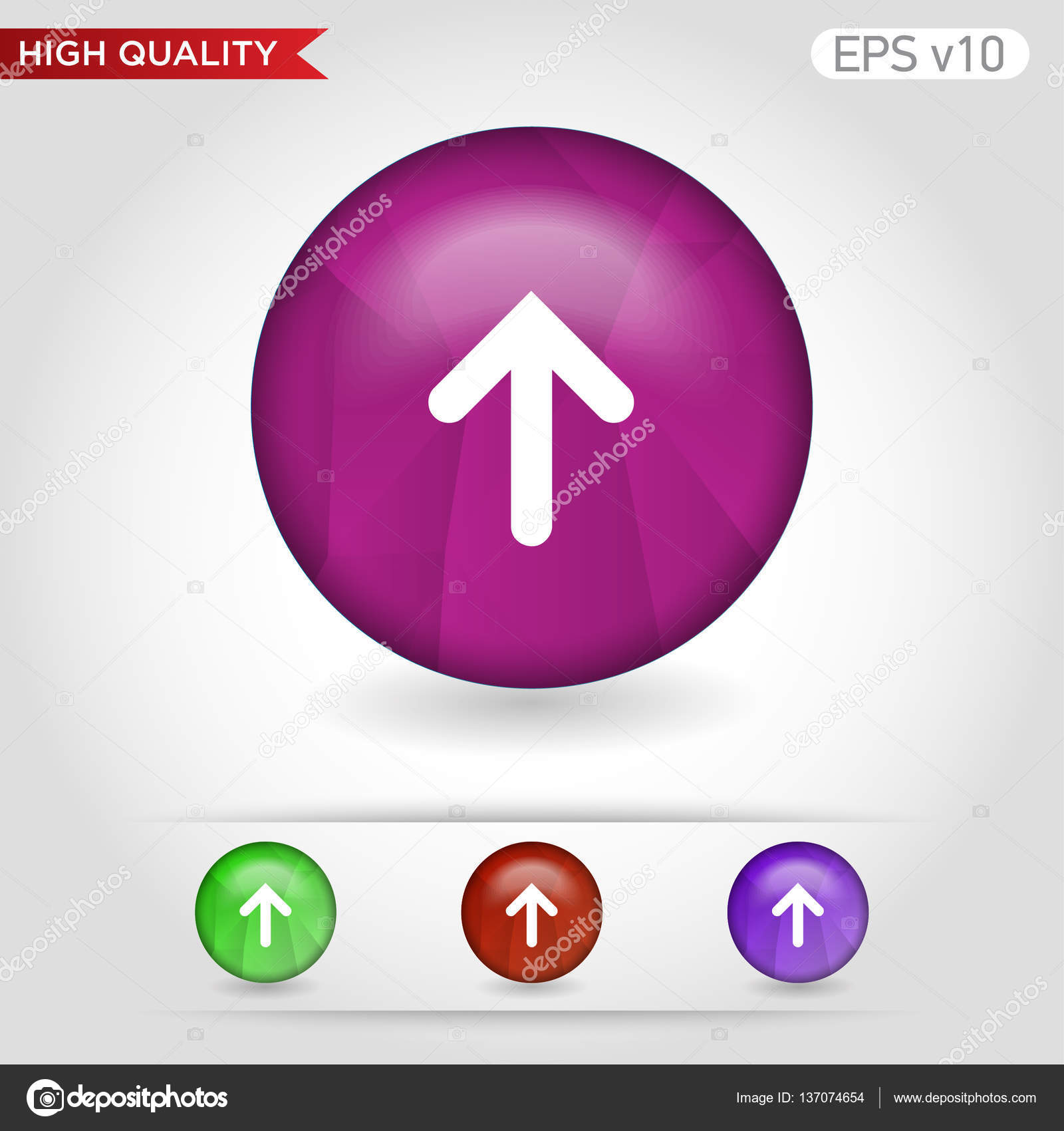 Up arrow icon or button Stock Vector Image by ©M_Studio #137074654