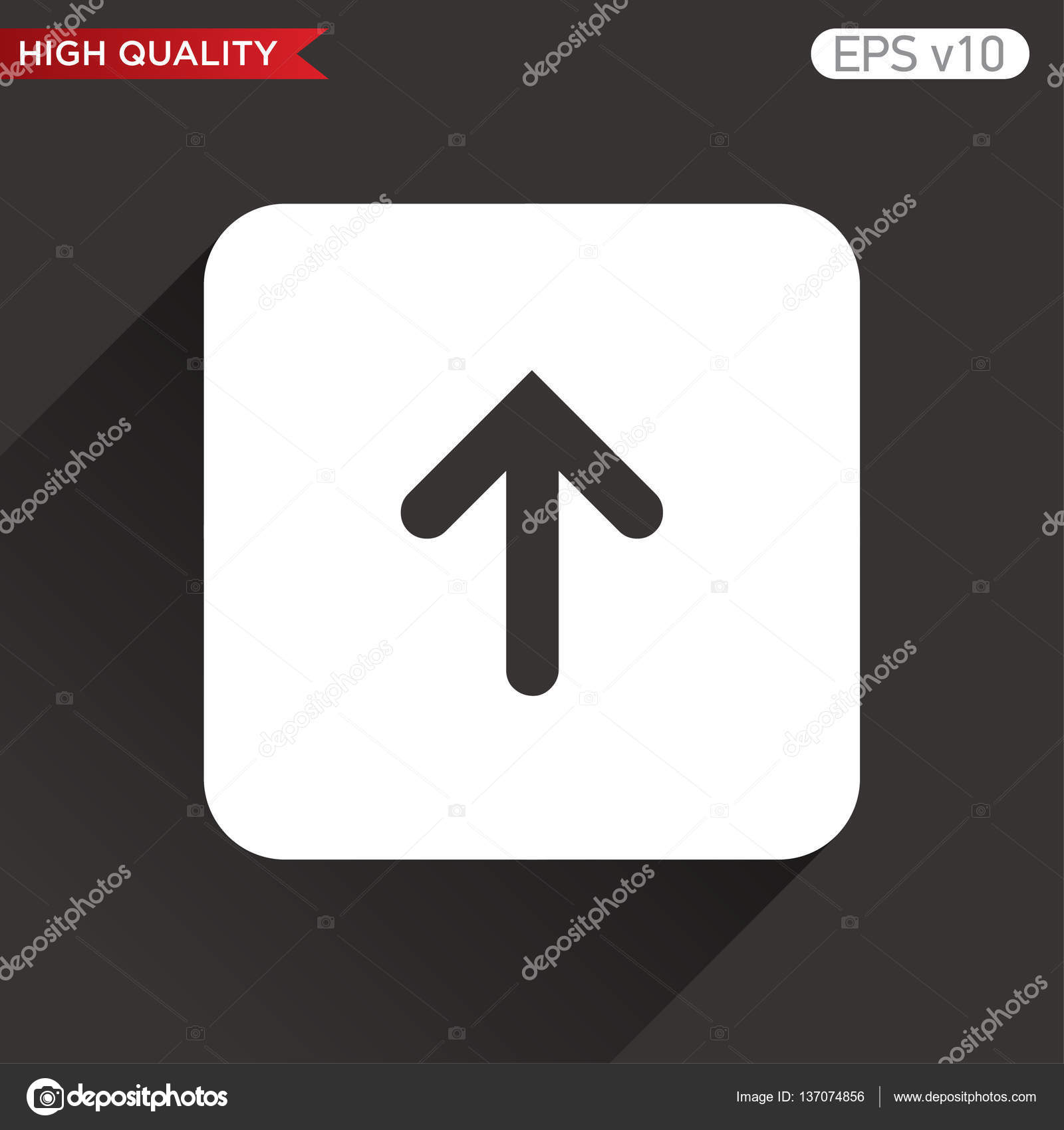 Up arrow icon or button Stock Vector by ©M_Studio 137074856