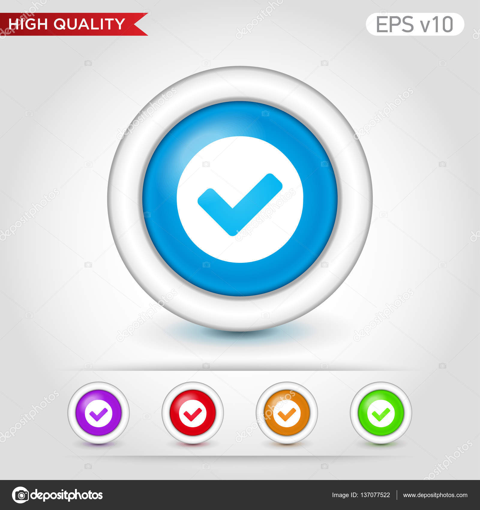 Check icon or button Stock Vector by ©M_Studio 137077522