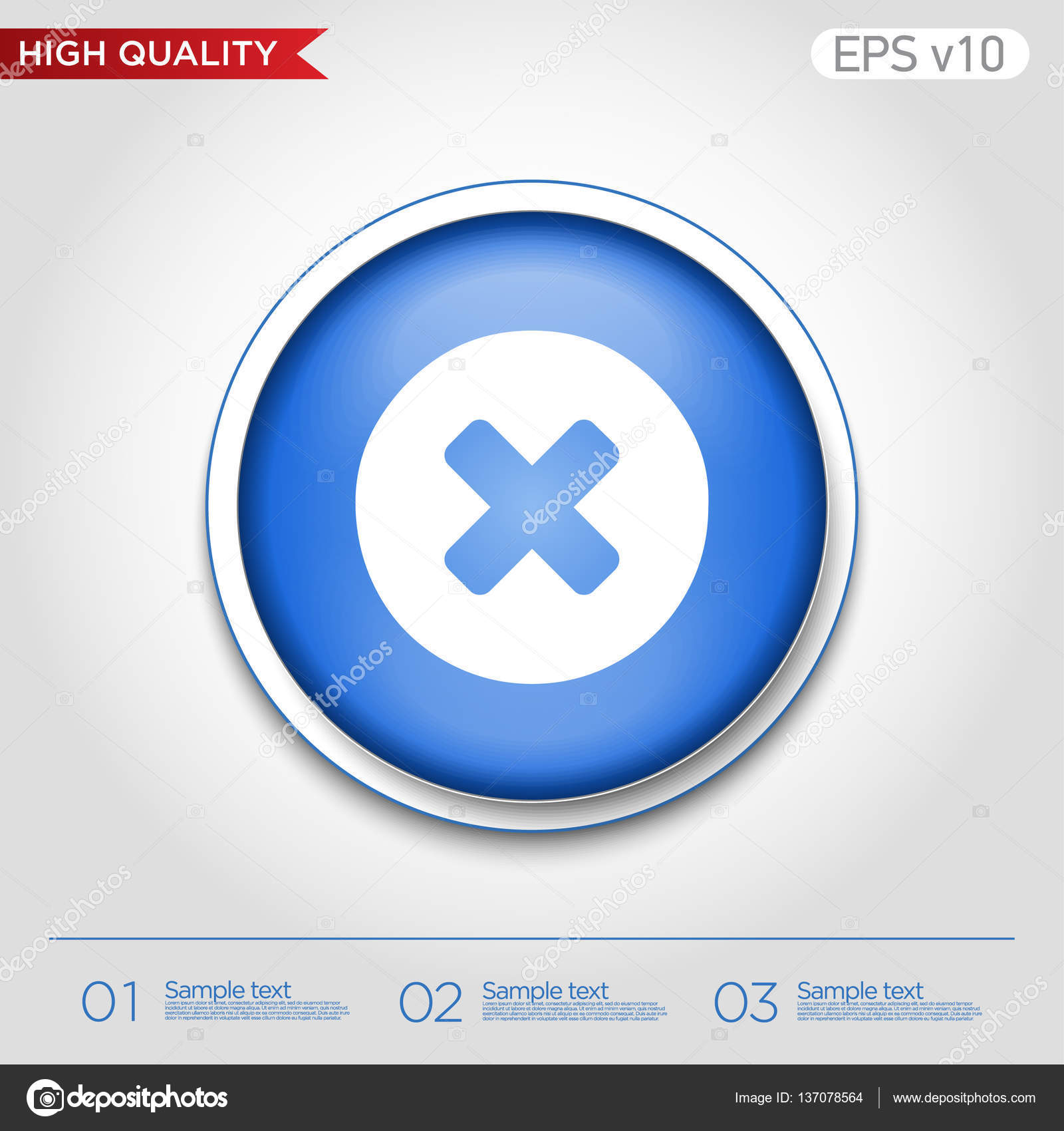 Delete icon or button Stock Vector Image by ©M_Studio #137078564