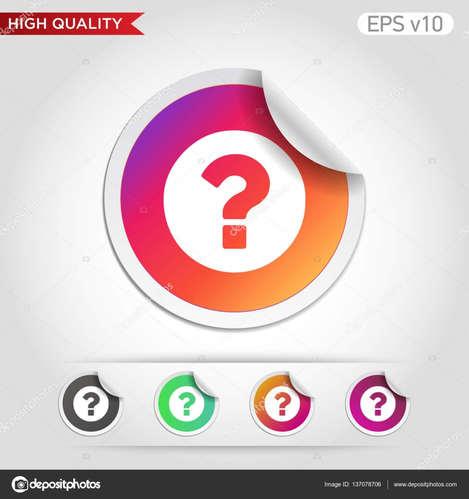 Question icon or button Stock Vector Image by ©M_Studio #137078706
