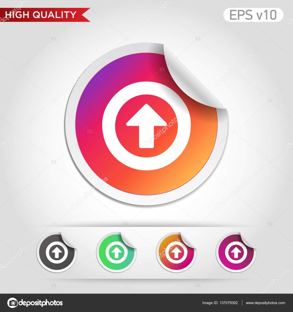 Up arrow icon Stock Vector by ©M_Studio 137079302