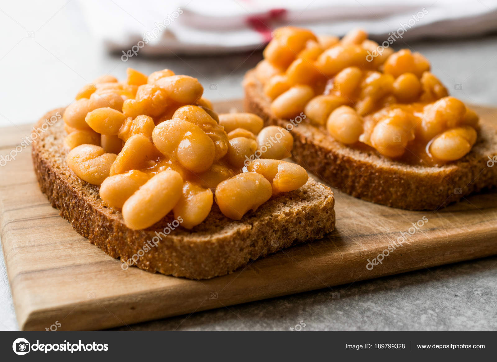 Baked Beans with Toast Bread Stock Photo by ©Alp_Aksoy 189799328