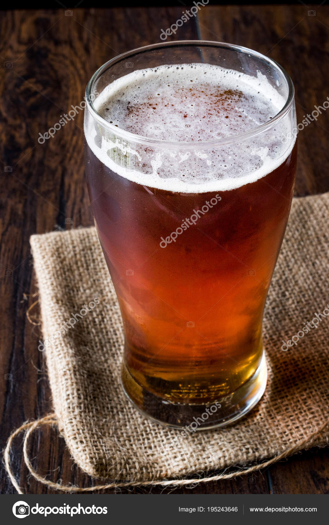 Cool Refreshing Red Amber Beer in Glass Stock Photo by ©Alp_Aksoy 195243646