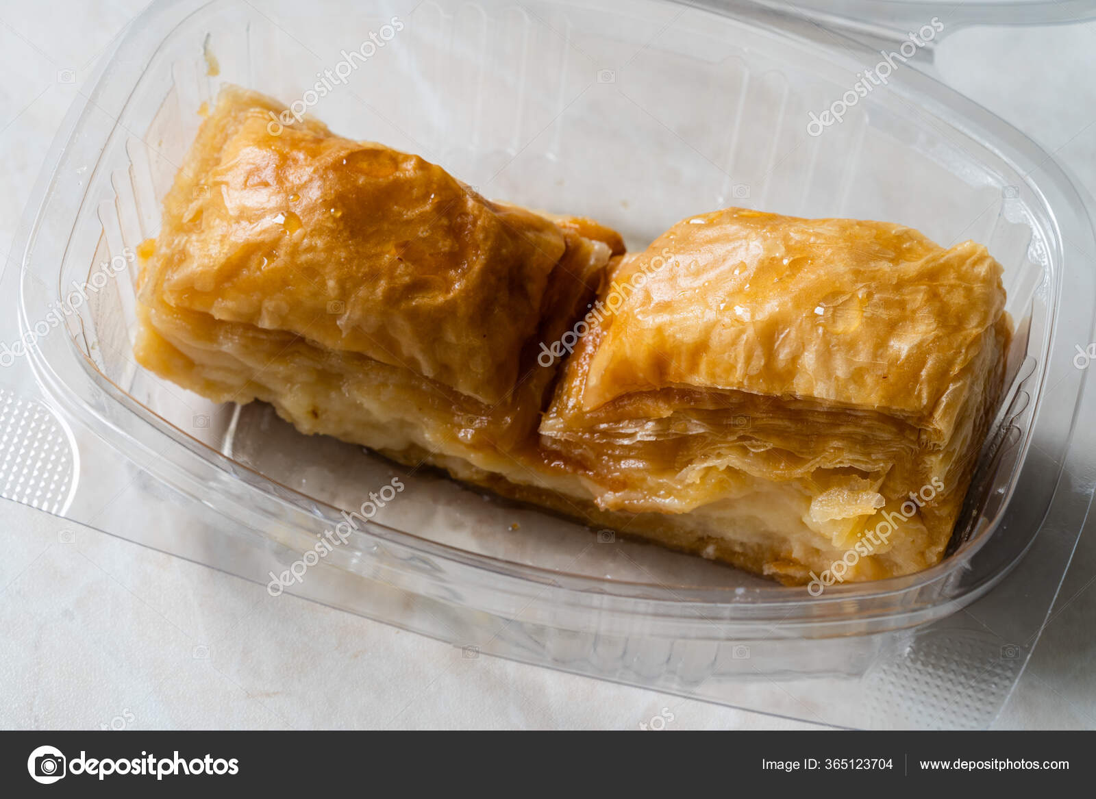 Take Away Karadeniz Dessert Laz Boregi Baklava Plastic Box Container ...