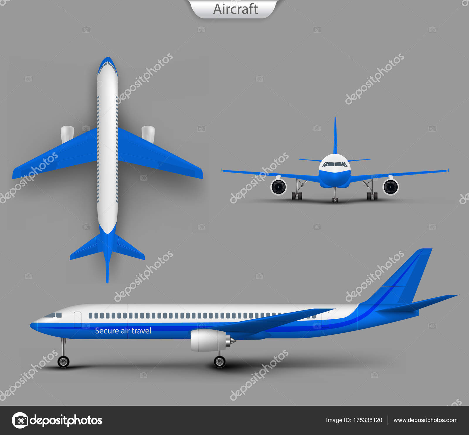 Commercial Airplane Vector