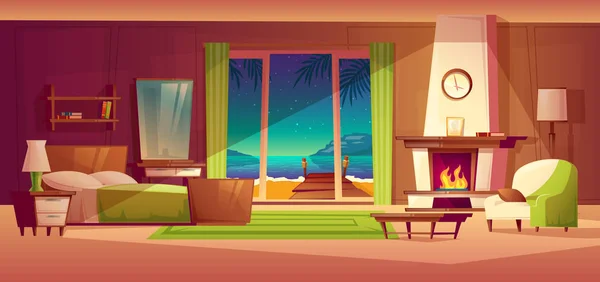 Vector interior with staircase, stairs in house Stock Vector Image by ...