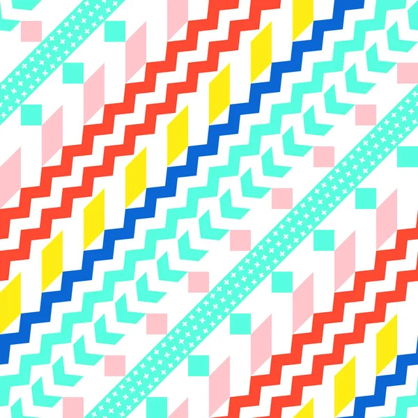 Retro color seamless pattern. Fancy abstract geometric art print ...