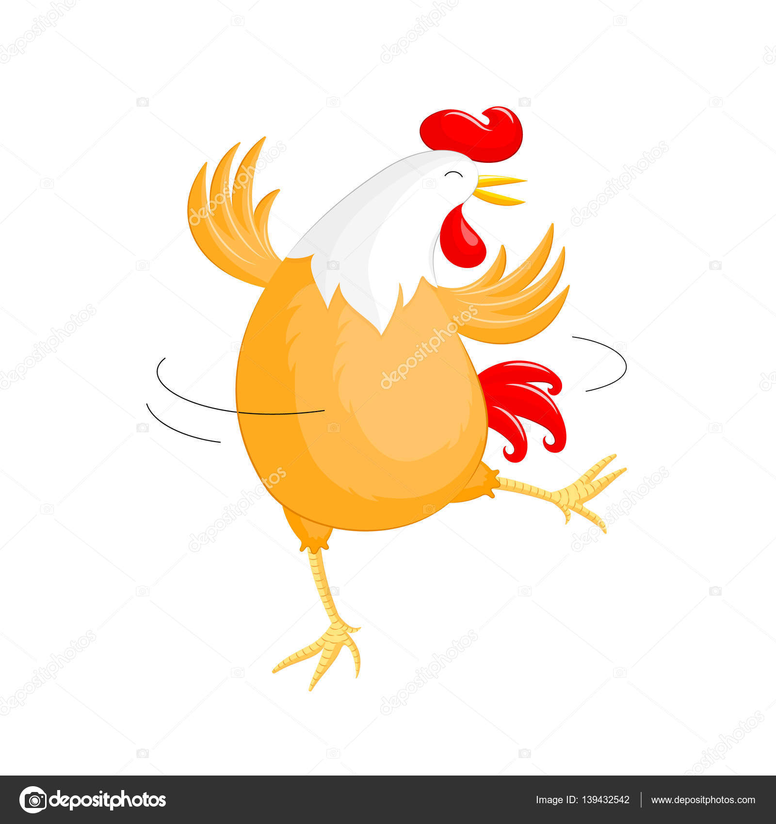 Feliz baile de pollo . Vector de stock por ©wowow 139432542