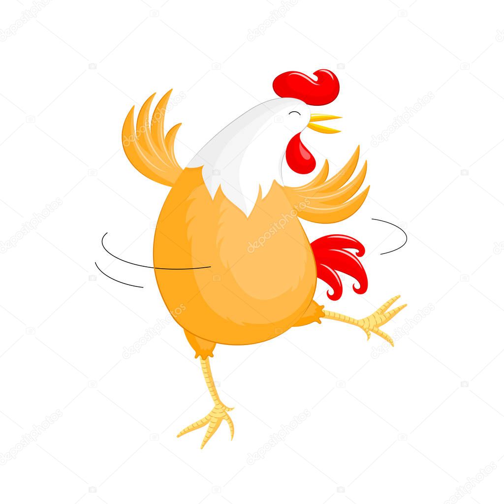 Feliz baile de pollo . Vector de stock por ©wowow 139432542