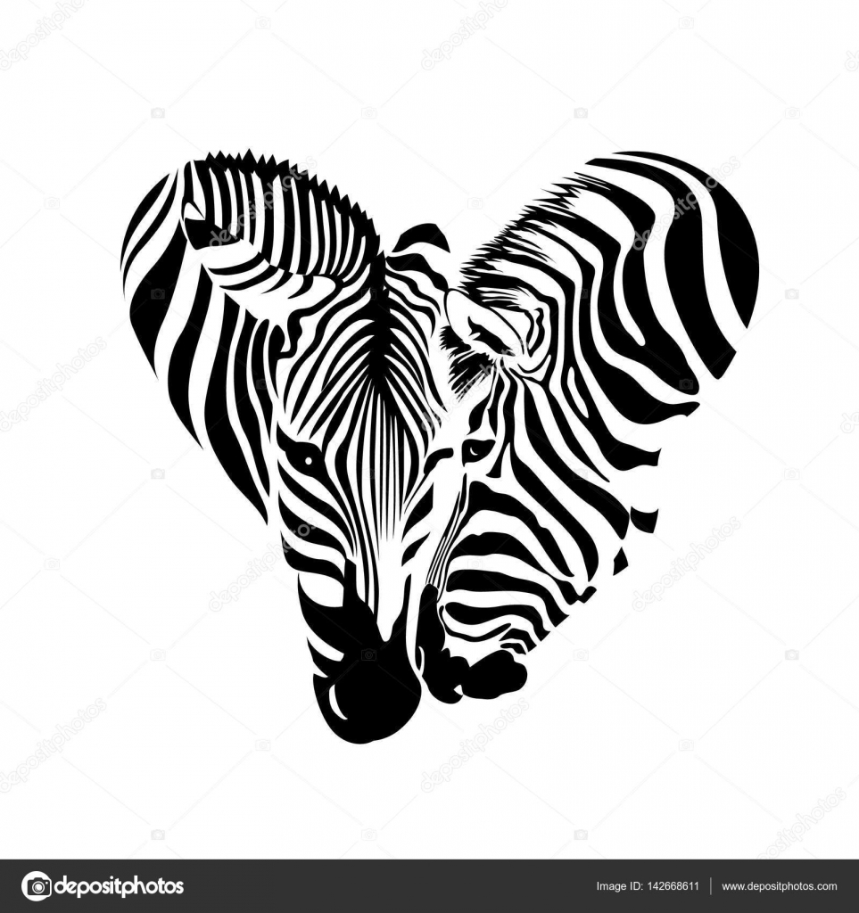 Blauwe Zebra Harten Achtergrond