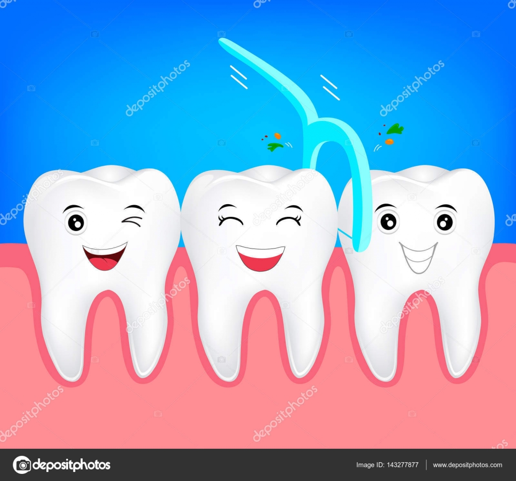 Flossing Teeth Animation
