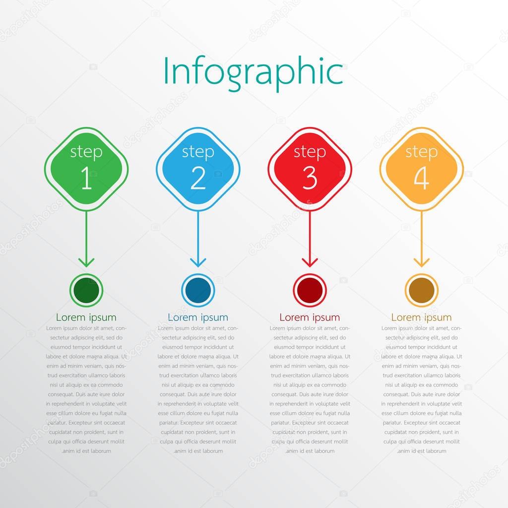 Vector infographic templates for detailed reports from the various ...