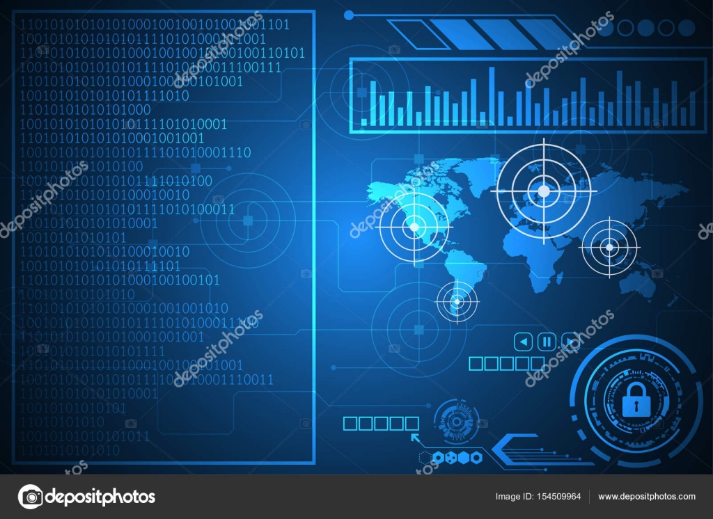 Vector abstract background technology interface design. Stock Vector ...