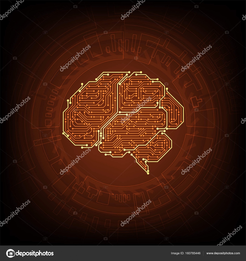 Vector electronic brain. Stock Vector Image by ©phai.analog@gmail.com ...
