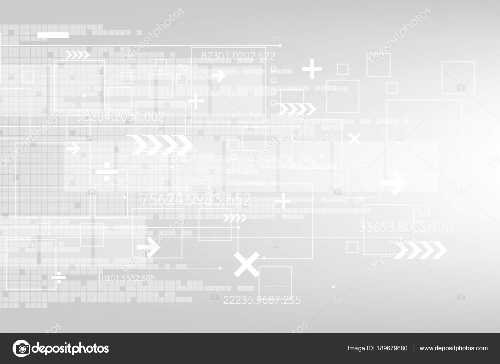Vector Abstract Background Technology Digital Concept Gray Background ...