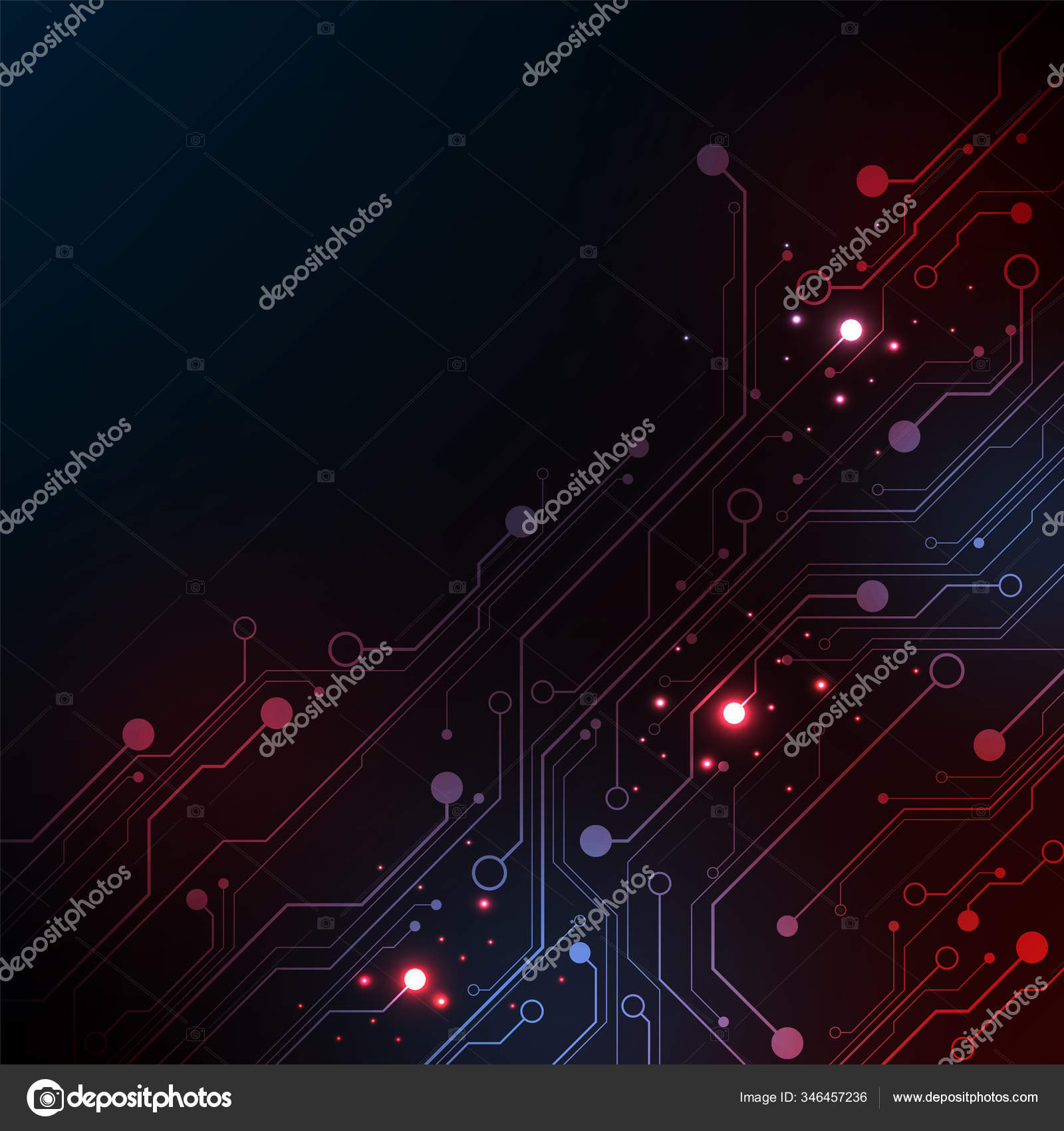 Vector Technology Electronic Circuit Design Stock Vector Image by ©phai ...