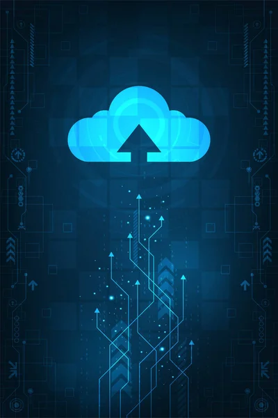 Cloud Interface Shows Data Uploading Internet Stock Vector Image by ©phai.analog@gmail.com ...
