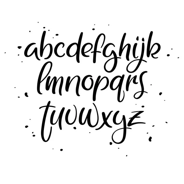 Calligraphy alphabet. Calligraphy, handwritten letters. Vector ...