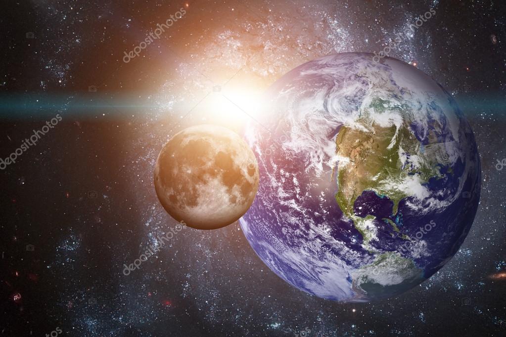 Solar System - Planet Earth. Elements of this image furnished by NASA ...