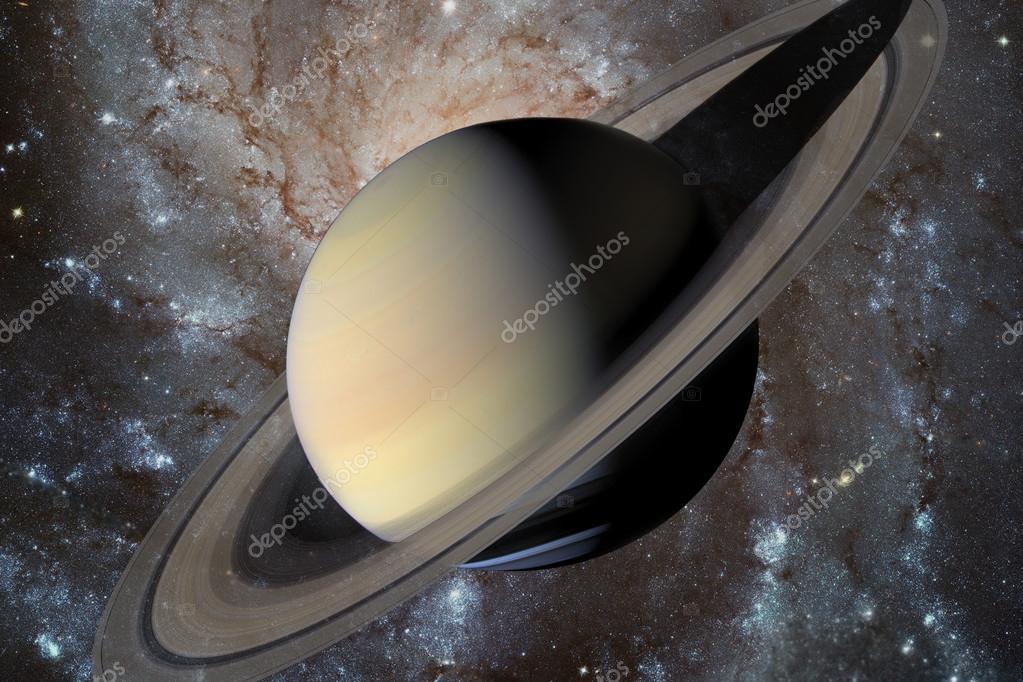 Sistema Solar Saturno. Es el sexto planeta del Sol. 2024