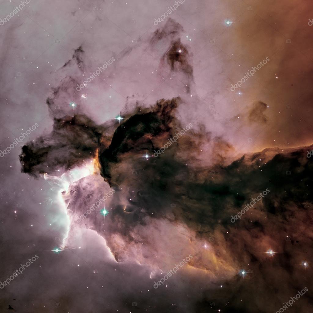 Eagle Nebula. Gas and dust rises from the stellar nursery. — Stock ...