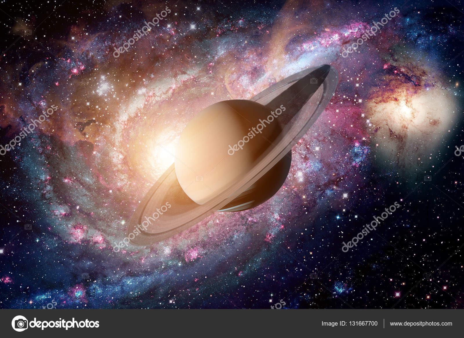 Color Del Sistema Solar Saturno