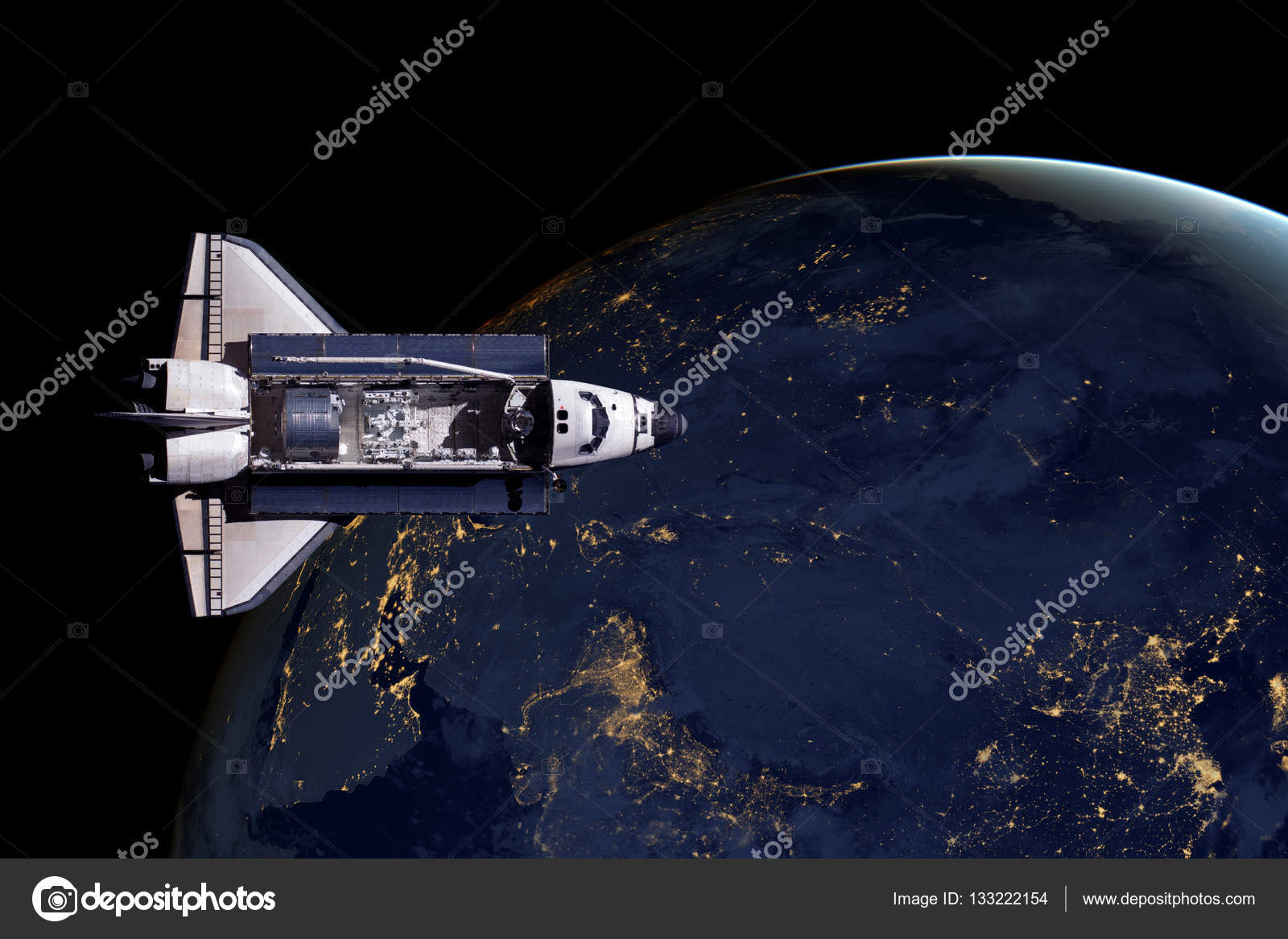 Space Shuttle Earth From The World