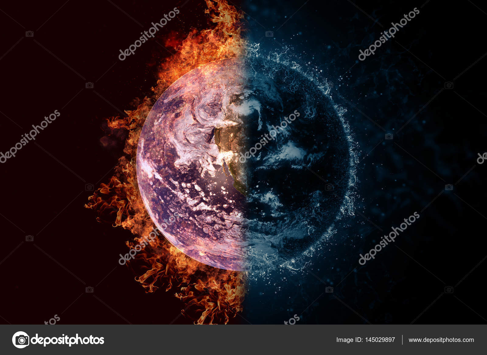 Planet Earth On Fire
