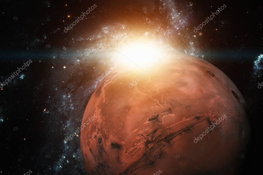 Sistema Solar - Marte. Es el cuarto planeta del Sol. 2023