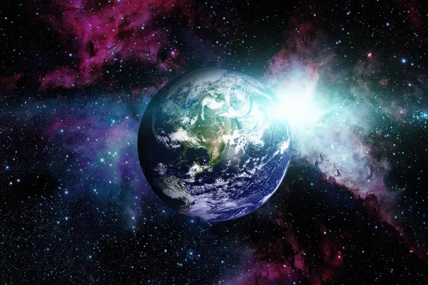 Solar System - Planet Earth. Elements of this image furnished by NASA ...