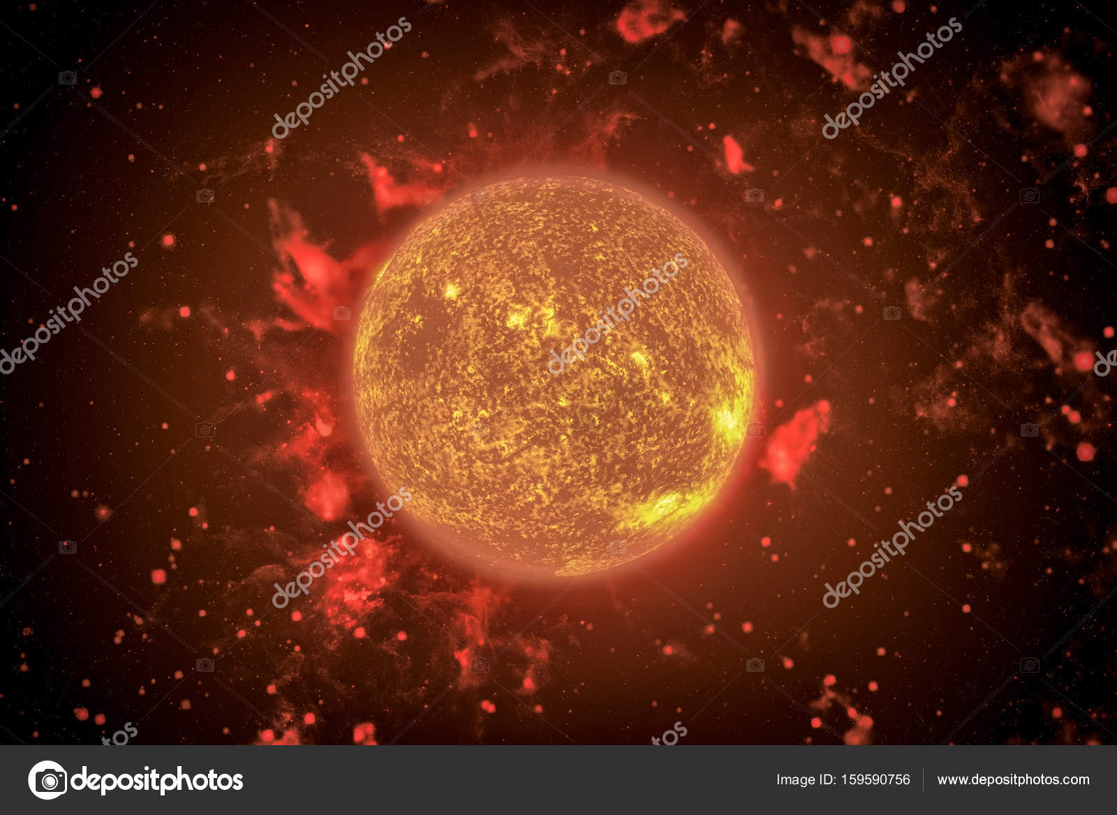 Solar System. Sun. Elements of this image furnished by NASA Stock Photo ...