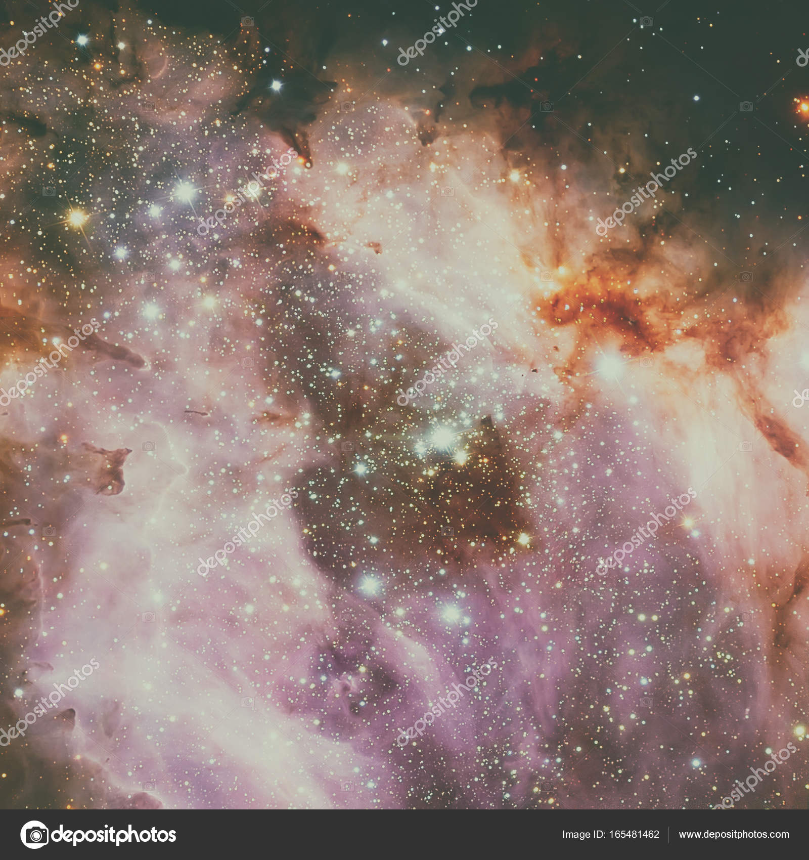 The Omega Nebula is an region in the constellation Sagittarius. — Stock ...