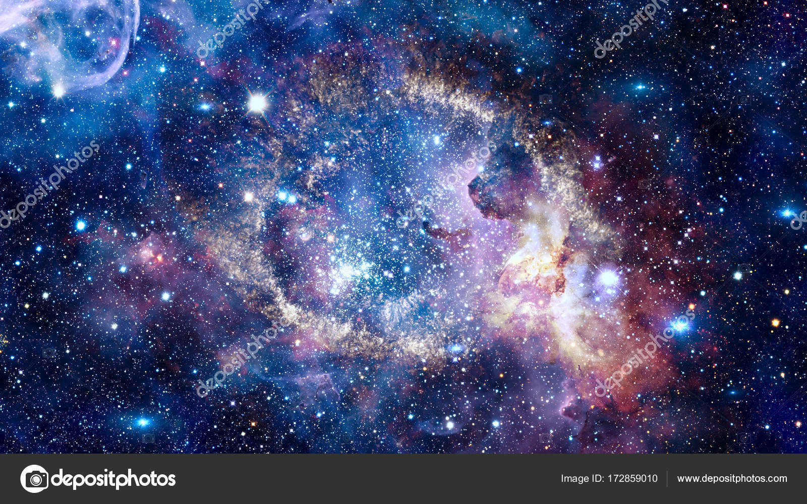 The Helix Nebula in deep space. Elements of this image furnished ...