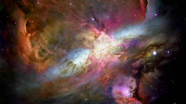 Una explosión ardiente en el espacio. Elementos de esta imagen ...