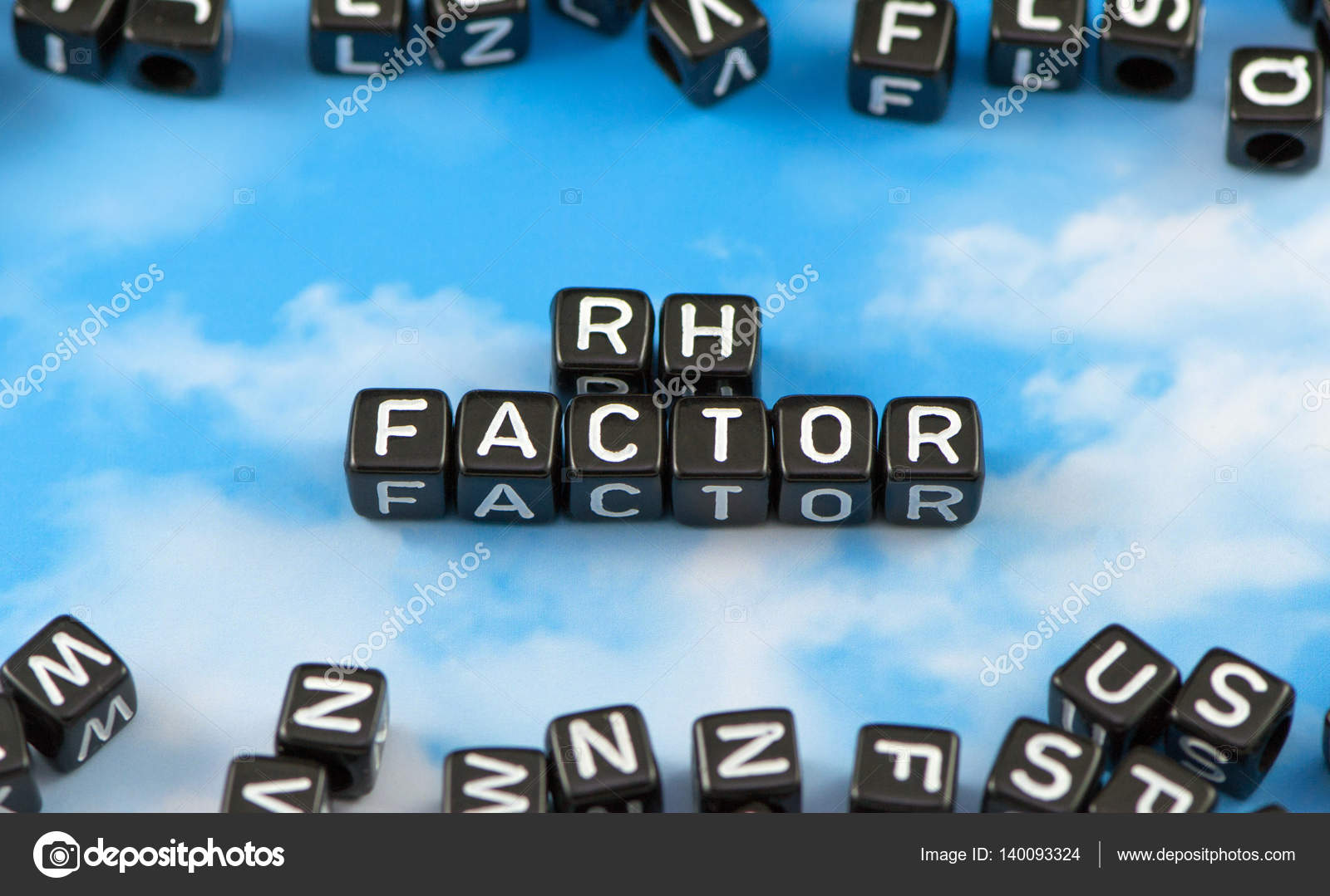 The word Rh factor on the sky background Stock Photo by ©Tom934 140093324