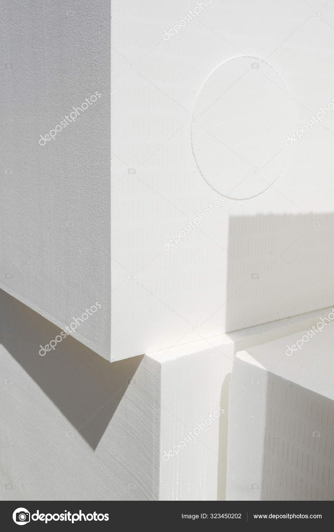 Styrofoam blocks, close-up — Stock Photo © WarlokA #323450202