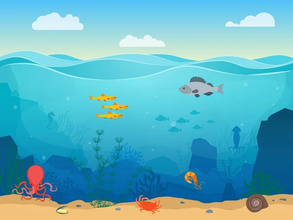 Animated Underwater Ocean Background