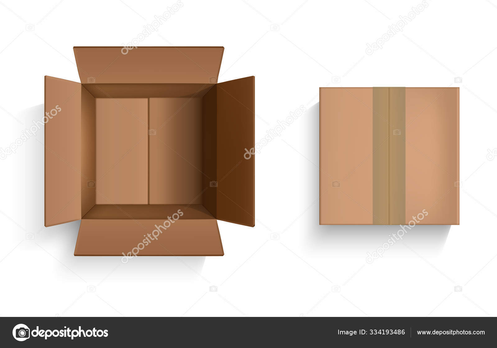 Blank Brown Box