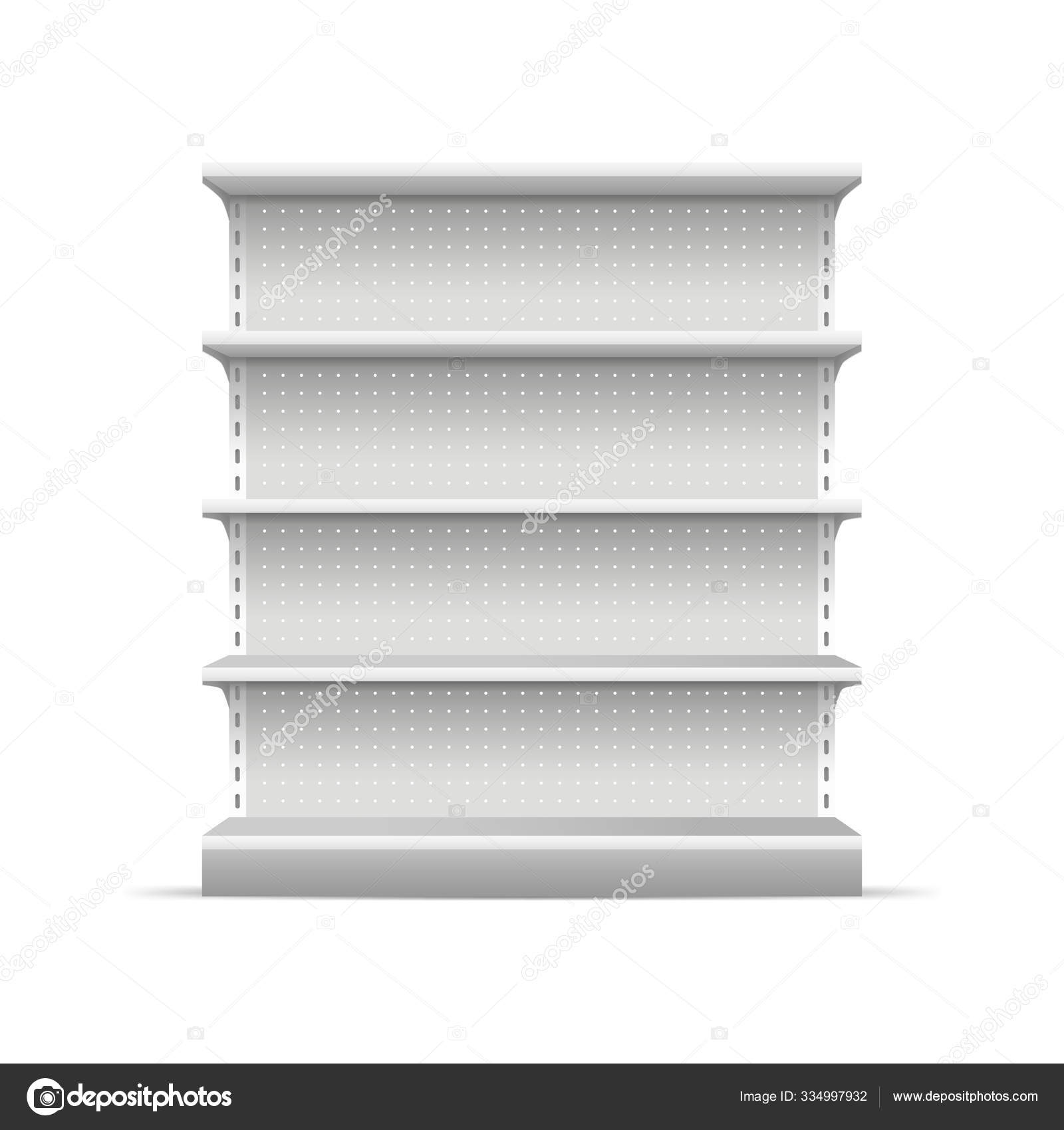 Realistisk 3d Detaljerede Supermarked Hylder. Vektor Stock-vektor af ...