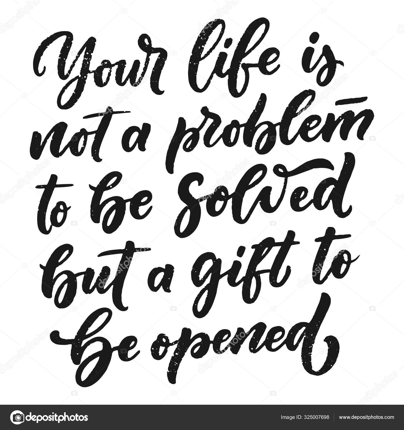 Inspirational Quote Hand Drawn Vintage Illustration Lettering ...