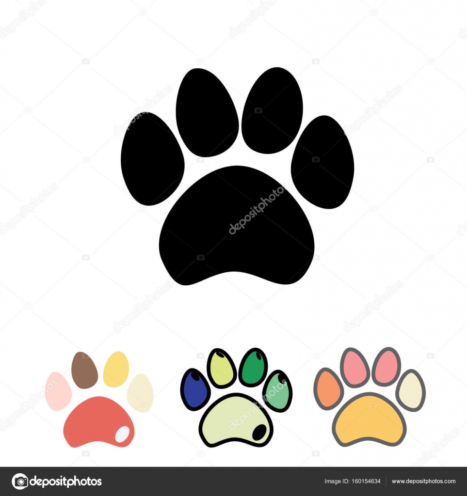 Katten Of Honden Poten Set Katten En Honden Paw Pictogram