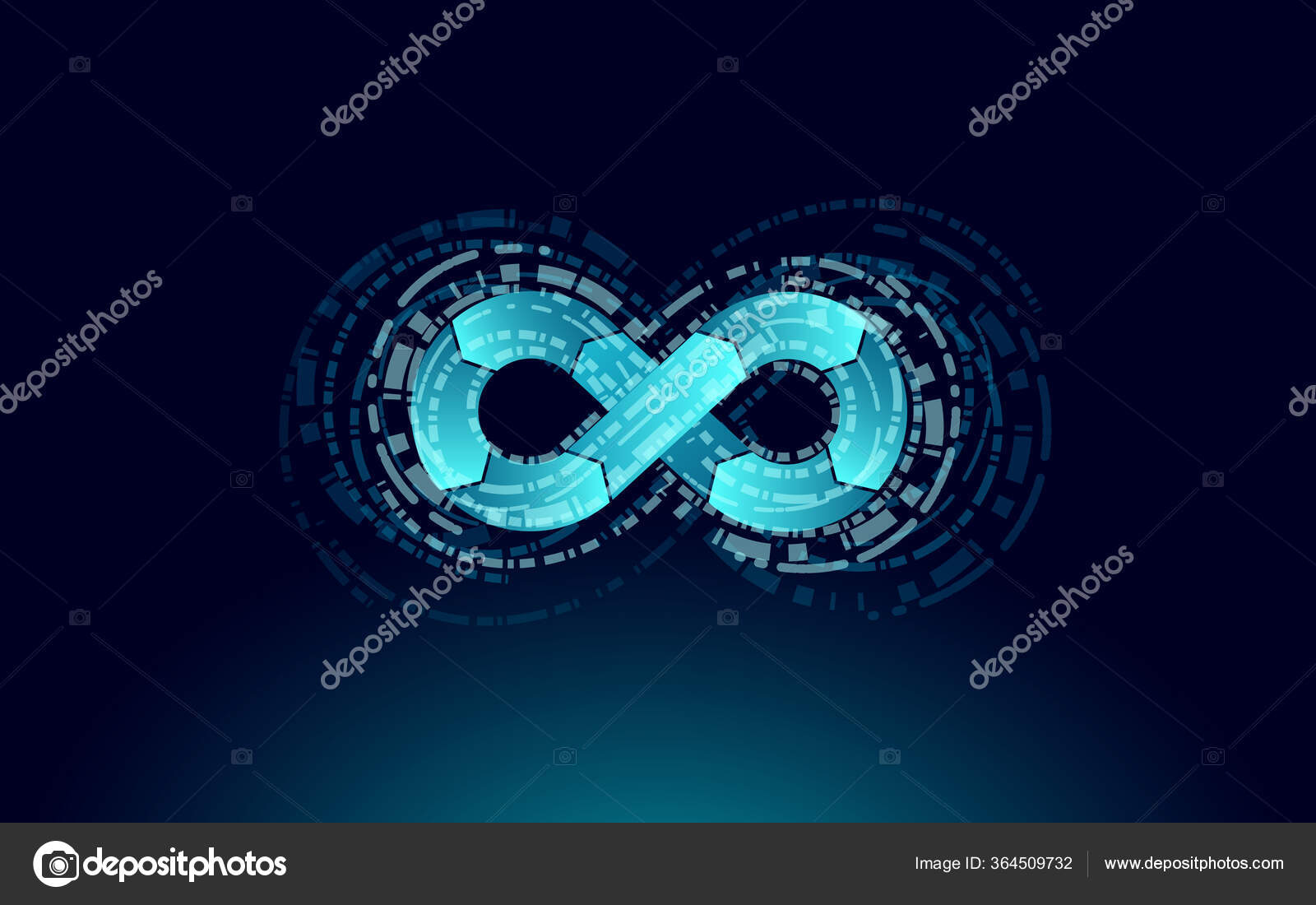 Devops software development operations infinity symbol. Programmer ...