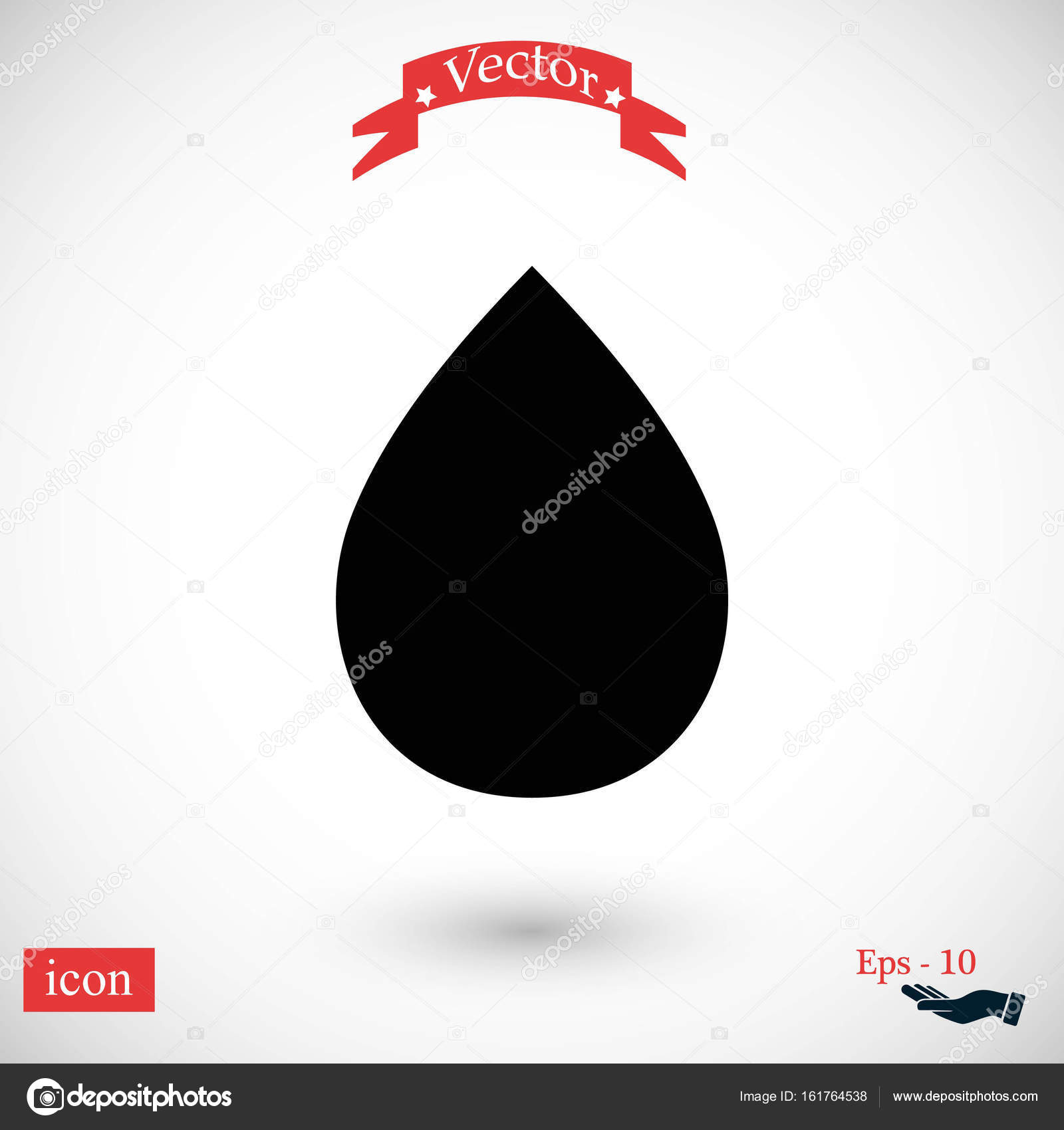Drop icon vector — Stock Vector © Bestvector #161764538